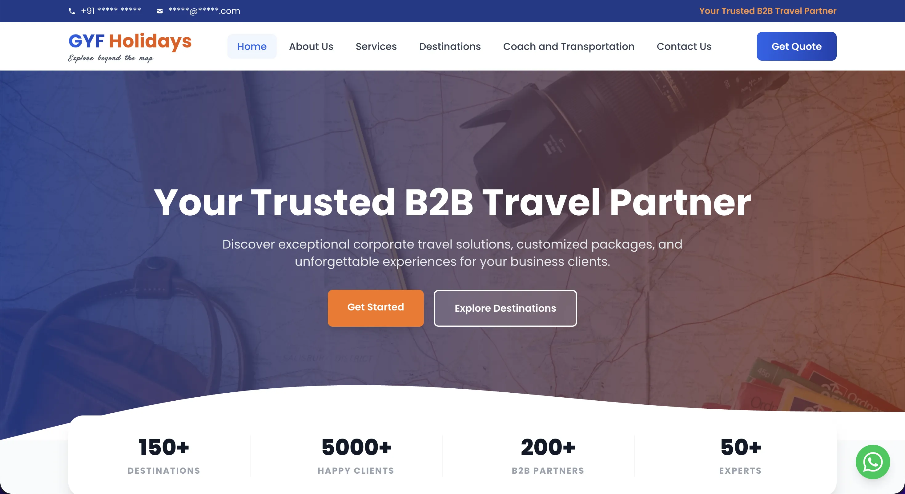 GYF Holidays: B2B Travel Portal Built by Datasoft